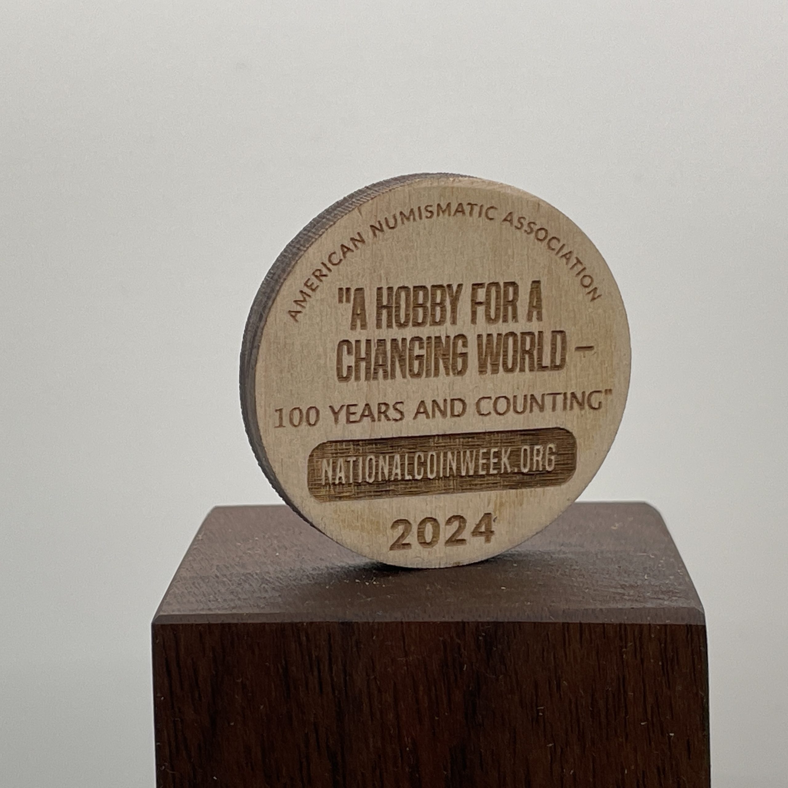 Custom Round Wooden Tokens or Nickels | Toasted Maple