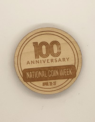 Custom Round Wooden Tokens or Nickels | Toasted Maple