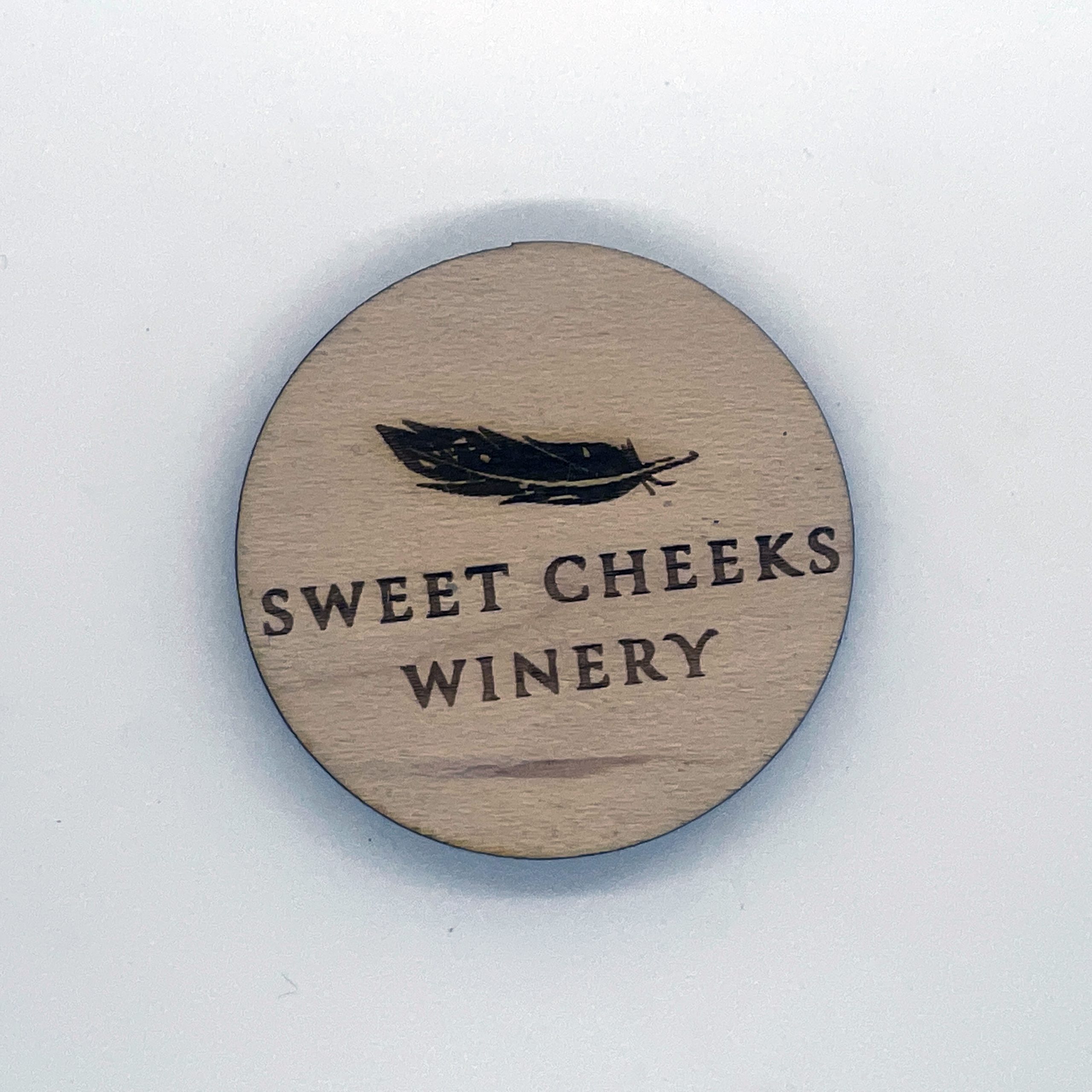 Custom Round Wooden Tokens or Nickels | Toasted Maple