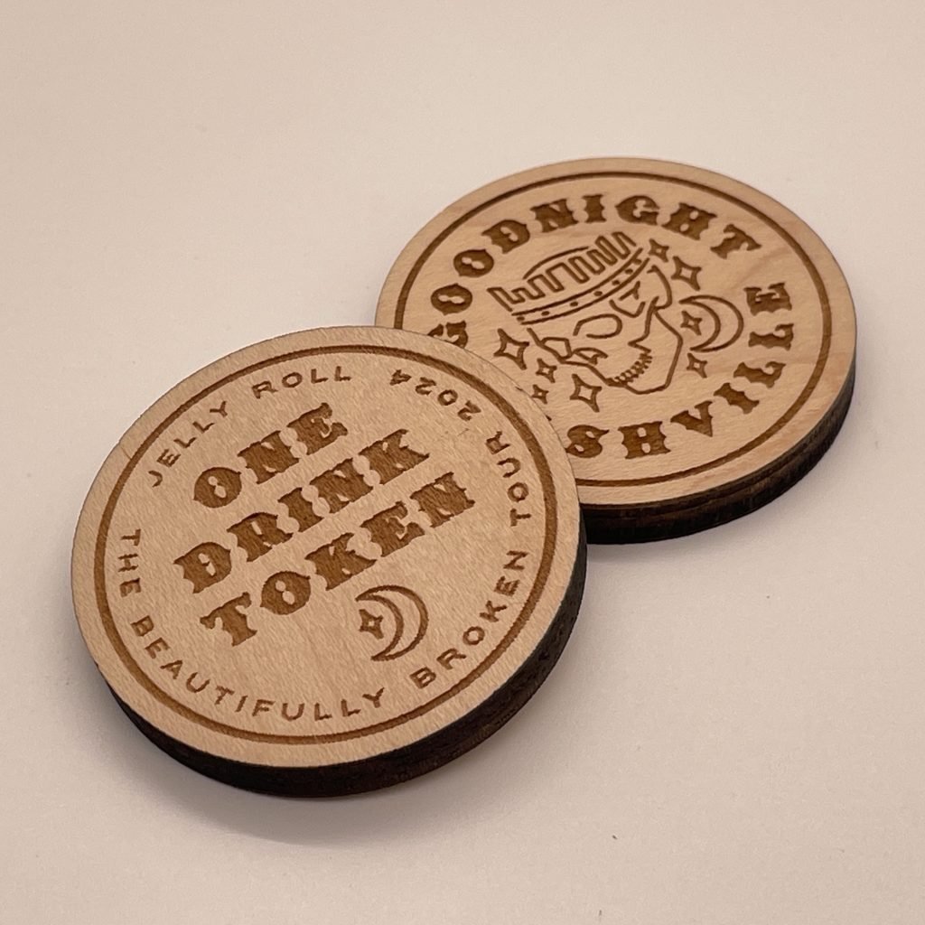 Custom Wooden Drink Chips & Free Beer Coins For Bars